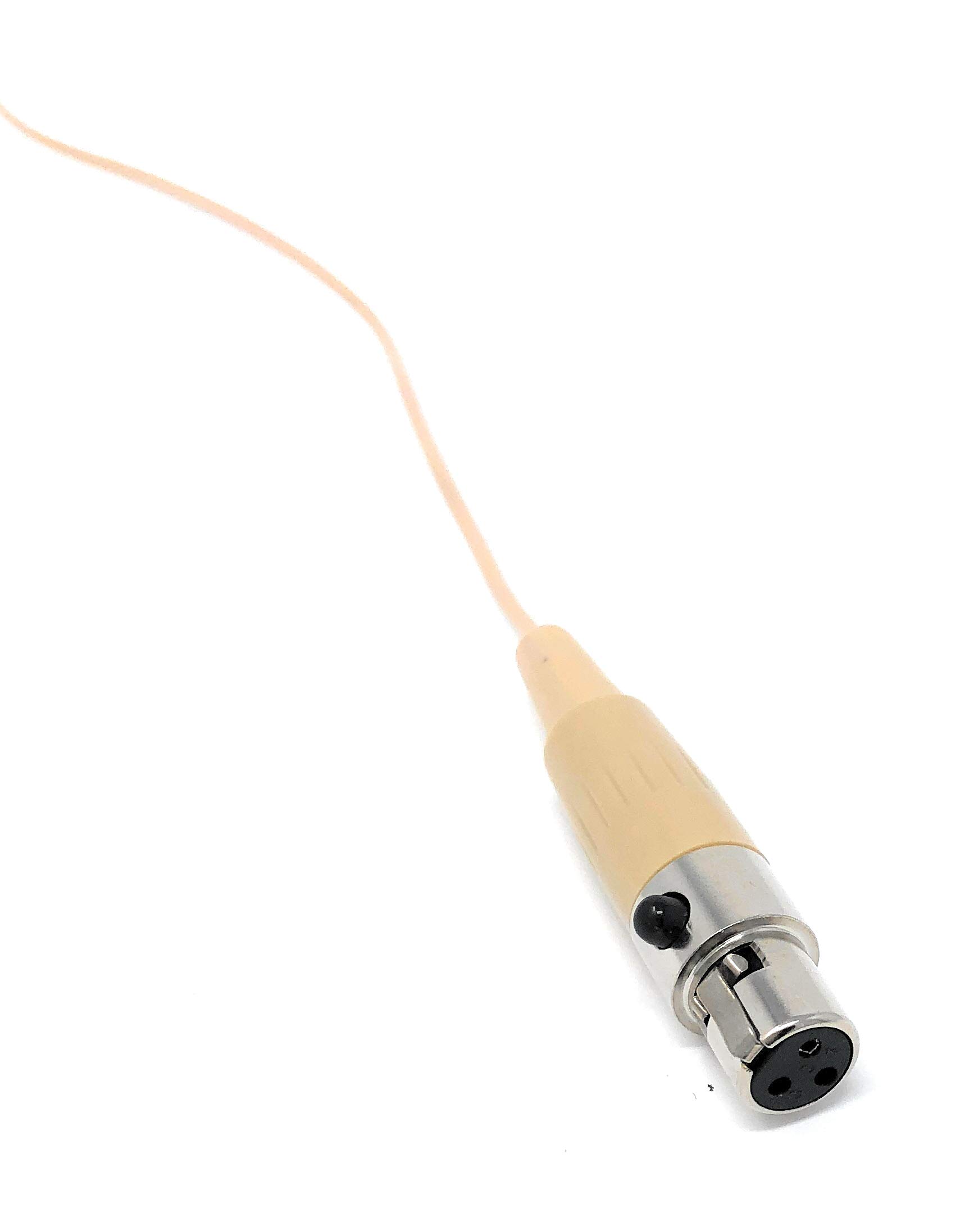 J&P Beige Lavalier Lapel Mic w/ 3-pin Mini XLR for GTD Audio G-787, G-733, G-622