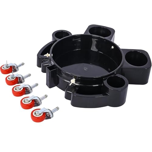 HAORANWANG 5 Gallon Bucket Dolly with 5 Swivel Casters - Portable g Cart