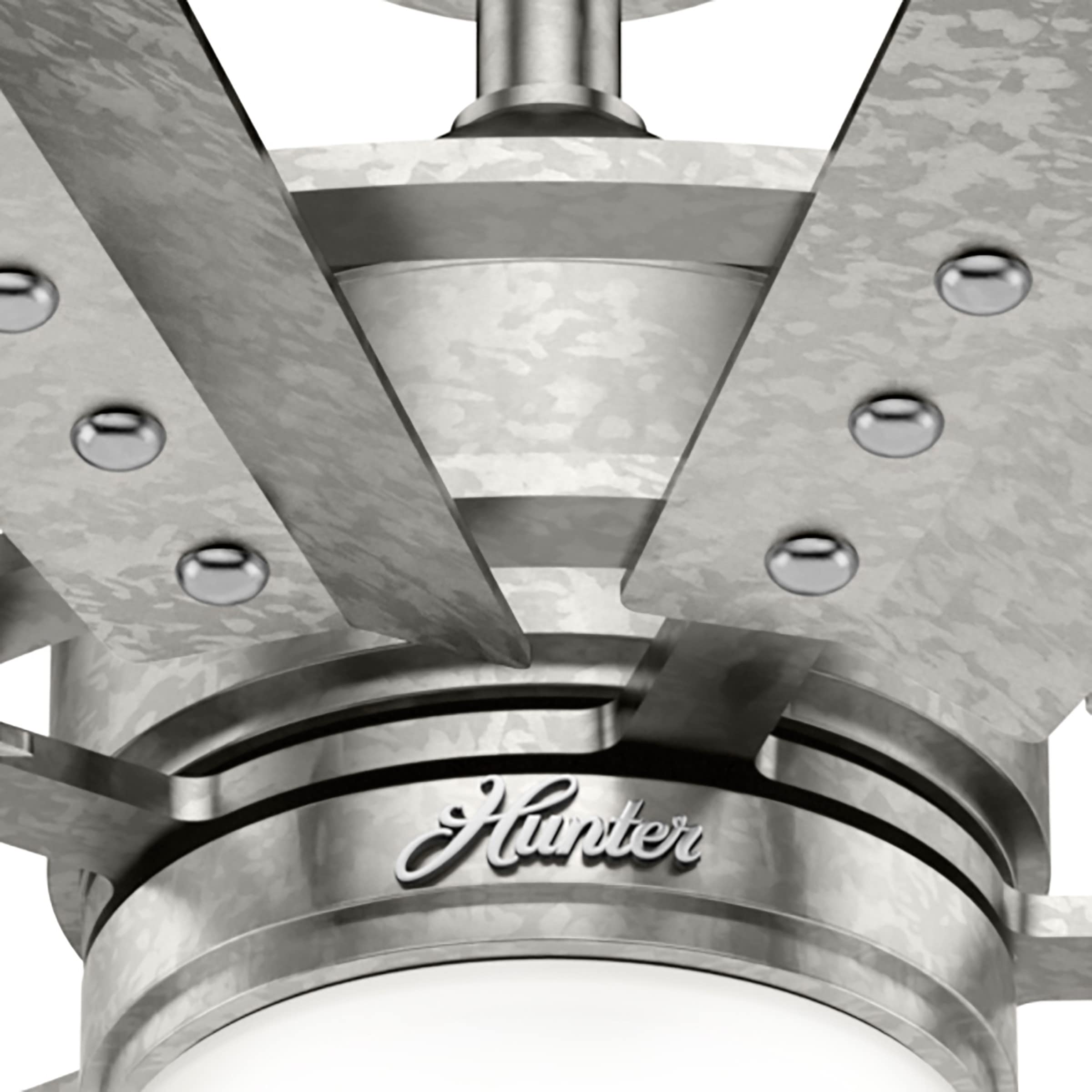Hunter Fan Company 50736 Crescent Falls Ceiling Fan, 52, Galvanized