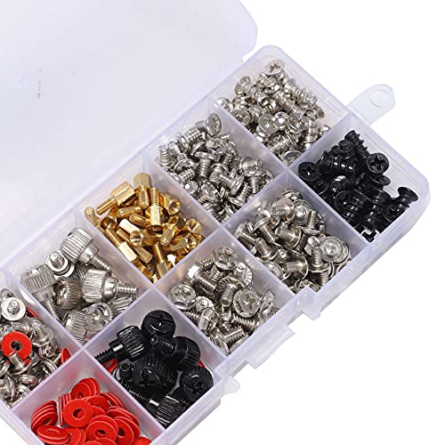 Ranen 360PCS Personal Computer Screw,Pc Case Screws,Motherboard Standoffs for Hard Drive Pc Case Motherboard Fan Graphic