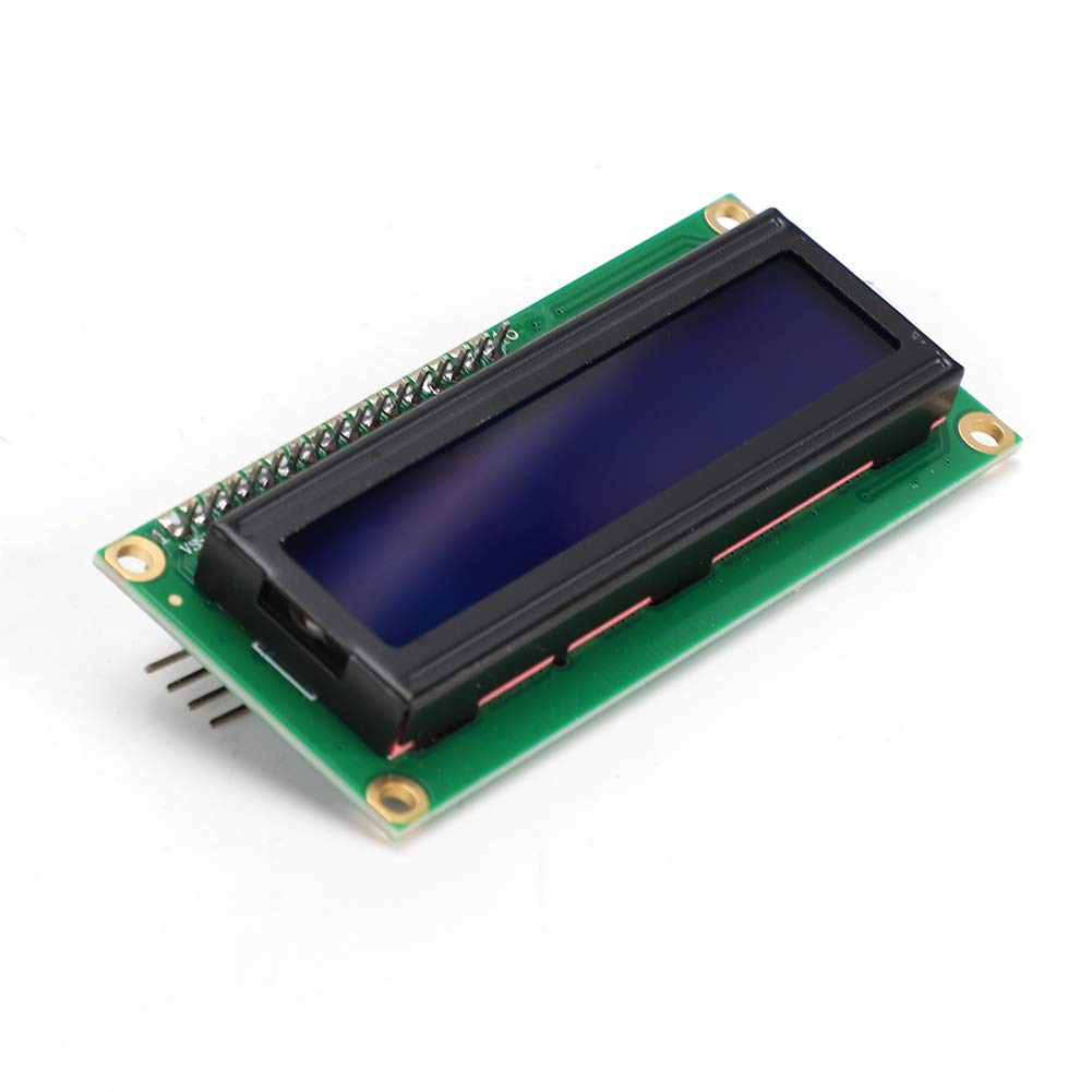 HW-060A LCD Display Module, 3.3V 1602 LCD Screen IIC I2C Module Interface Adapter for Arduino Uno Raspberry pi, Blue Backlight