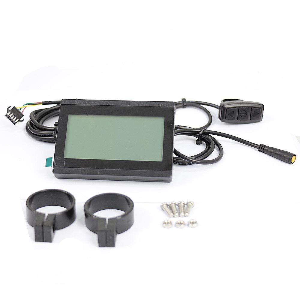 HOTEBIKE LCD Display for Electric Bike, 36V 24V 48V Rainproof Intelligent LCD Control Panel for Electric Bicycle Ebike Scooter