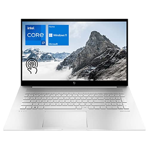 HP Envy Laptop, 17.3" FHD Touchscreen, 12th Gen Intel Core i7-1255U Processor, 32GB RAM, 512GB SSD, Webcam, Fingerprint Reader, Backlit Keyboard, HDMI, Wi-Fi 6, Bluetooth, Windows 11 Home, Silver
