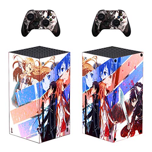 KAJAL MANI Vinyl Skin Sticker Decal Wrap for X-box-One-Series X Console Skin Set SAO