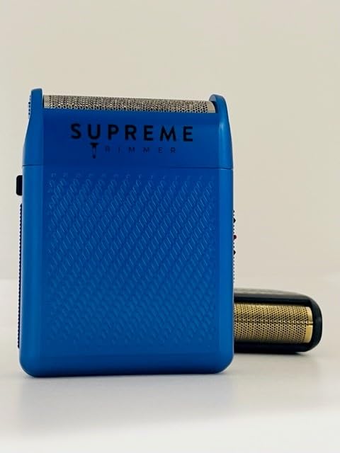 SUPREME TRIMMER Foil Shaver STF101 (150 Min Runtime) & Replacement Cutters SB11 | Solo - Blue