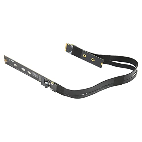 soobu M.2 NVMe SSD Extension Cable, PCB Material Durable Wearable SSD Extension Cable Small Compact Easy Installation for Office (30cm)