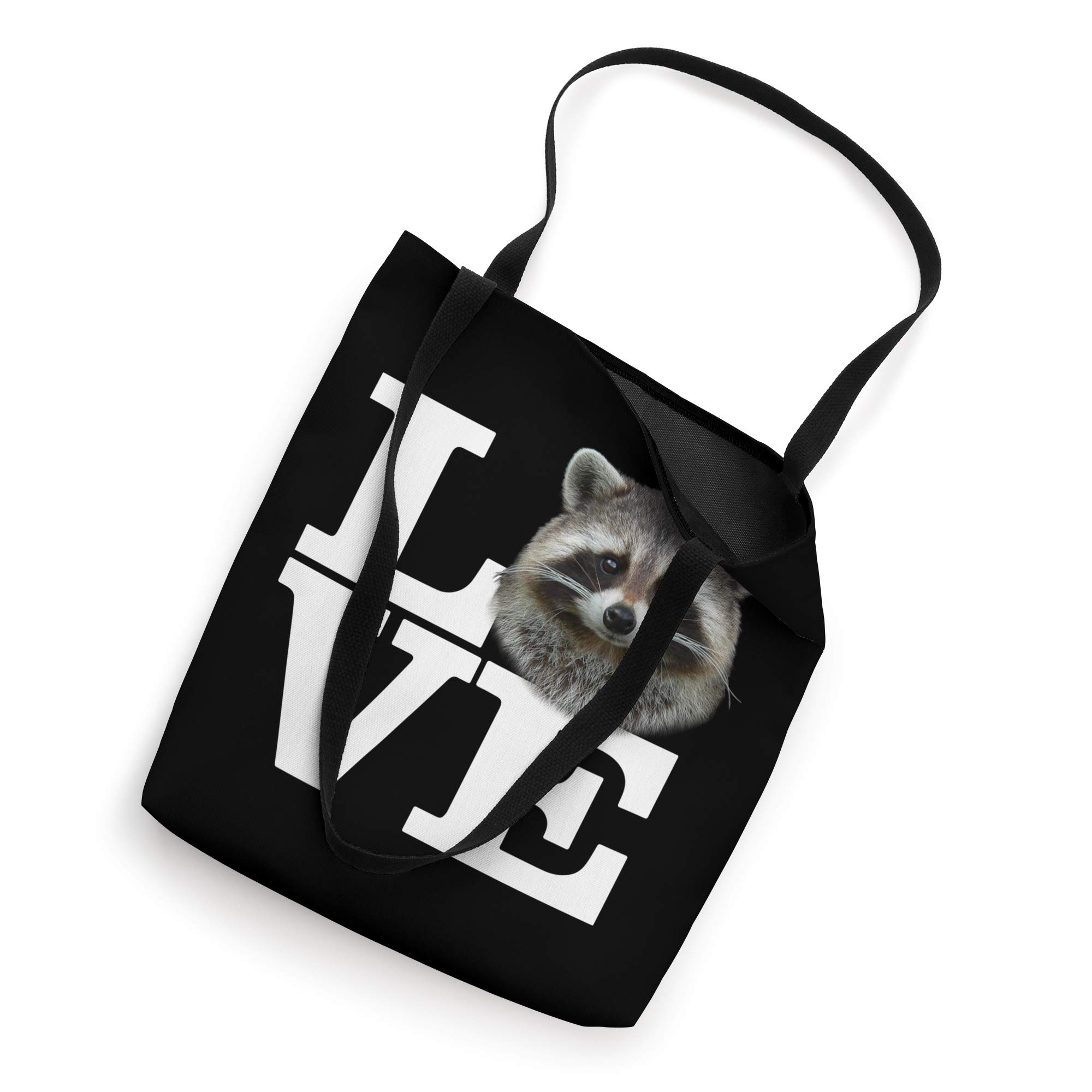 I Love Raccoons Funny Raccoon Love Gift Cute Racoon Tote Bag