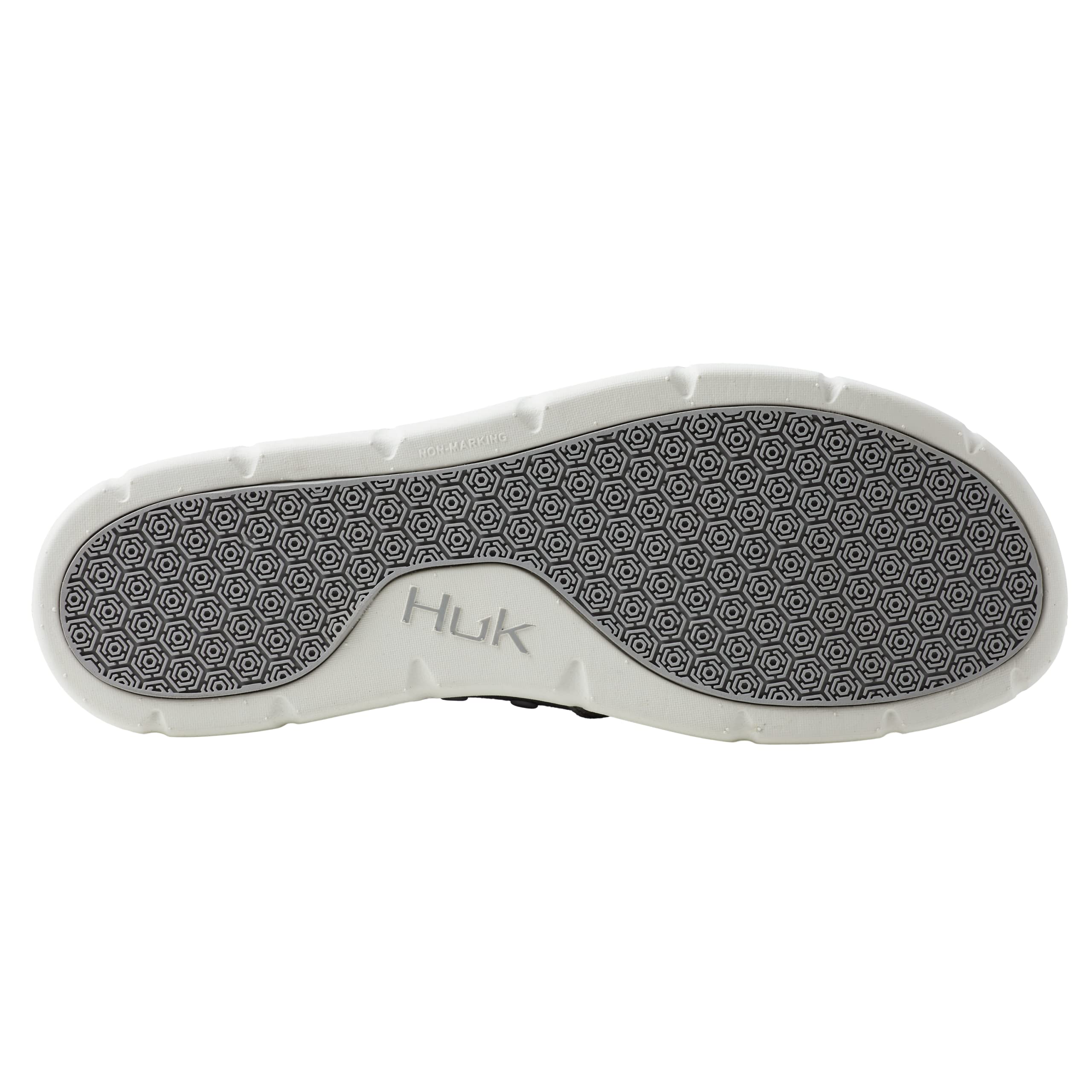 HUK Brewster Slip On Shoe | Wet Traction Fishing & Deck Shoes, Print - Glacier, 9