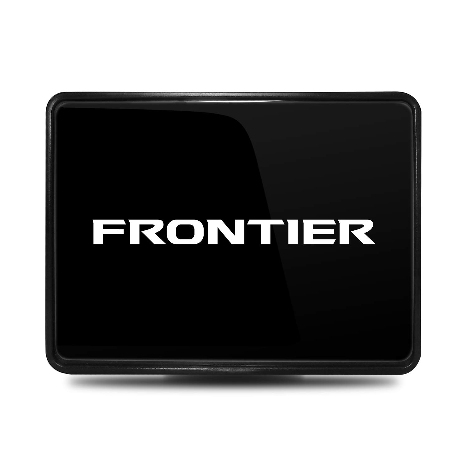 iPick Image, Compatible with - Nissan Frontier UV Graphic Black Metal Face-Plate on ABS Plastic 2 inch Tow Hitch Cover