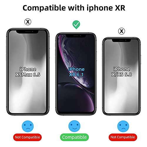 Tigowos Translucent Magnetic Phone Case for iPhone XR with MagSafe Wireless Charging Anti-Yellow Anti-Fingerprint Shockproof Protective Case for iPhone XR(6.1"), Black