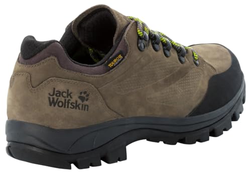 Jack Wolfskin Men's Rebellion Texapore Low M Hiking Shoe, Khaki/Phantom, 8