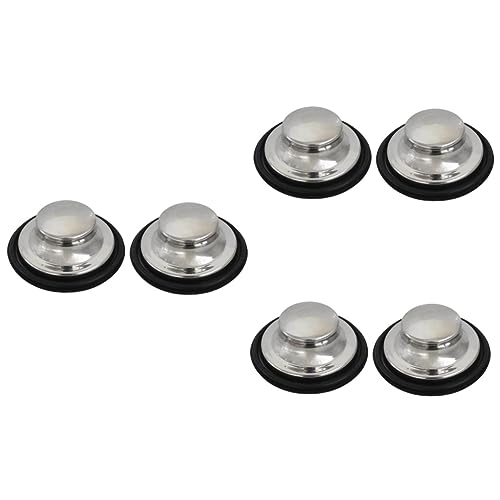 Zerodeko 6 Pcs Bathtub Drain Plug Bathtub Stopper Tub Drain Stopper Bath Tub Plug Garbage Disposal Plug Sink Stopper Kitchen Sink Plug Sealing Water Cover Stainless Steel