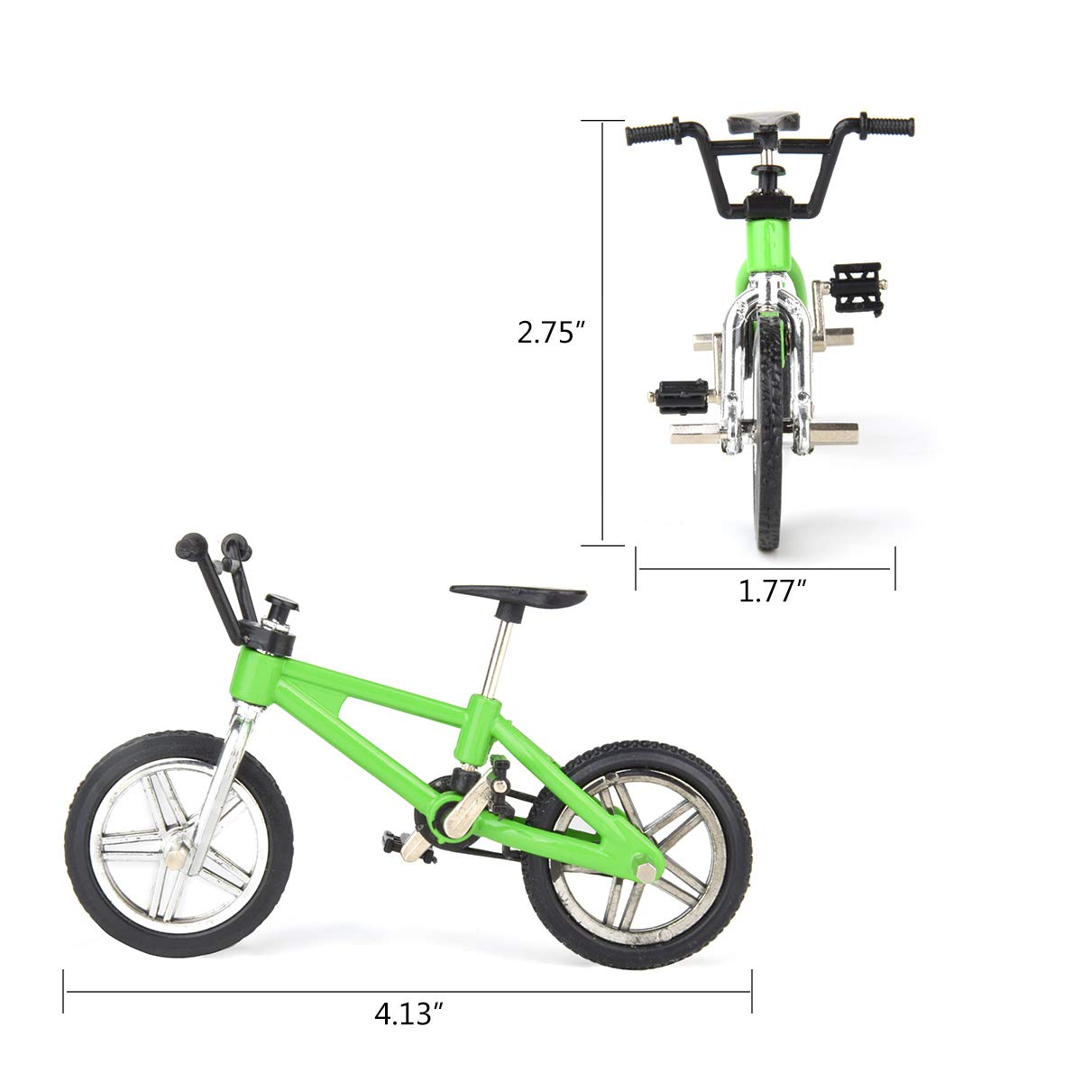 Hotusi 9pcs Mini Finger Bikes Mini Extreme Sports Finger Bicycle Toy Creative Game Toy Cool Boy Gifts(Random Colors)