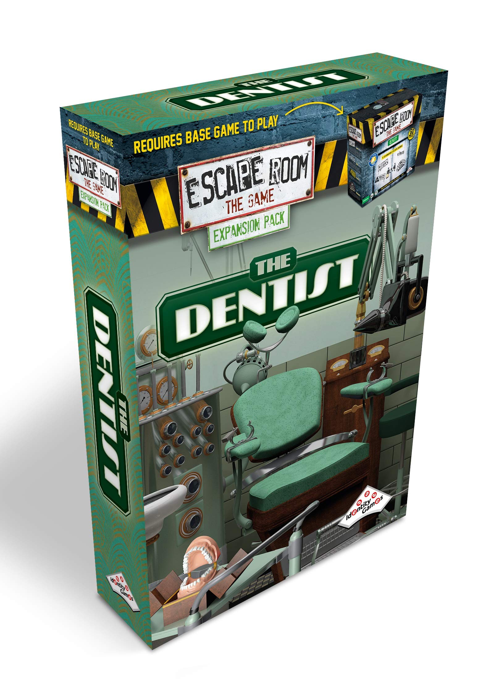 Identity Games [www.identity games.com] Escape Room The Game Bundle - Base Game Version 2 - with 4 Thrilling Escape Rooms + Expansion Pack The Dentist - for Adults and Teens (English Version)