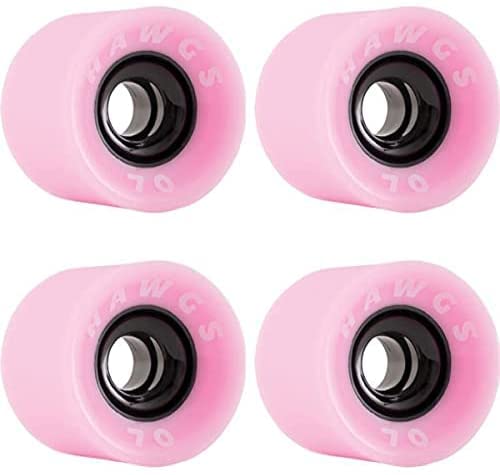 Hawgs Supremes 78a Longboard Wheels - Pink - 70mm