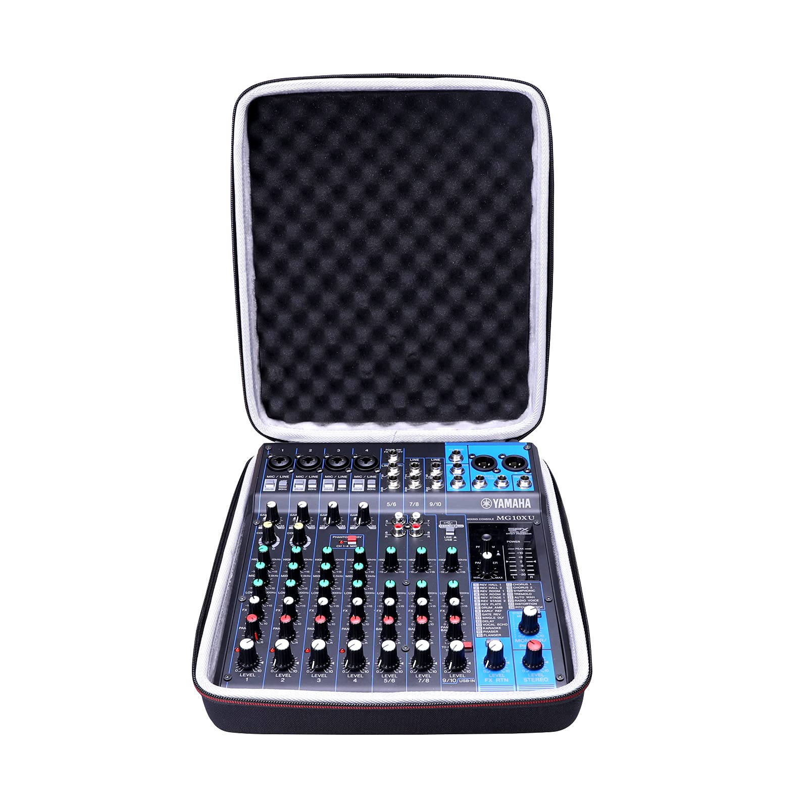 L LTGEM EVA Hard Case for YAMAHA MG10XU or MG10 or MG06 10-Input Stereo Mixer - Travel Protective Carrying Storage Bag