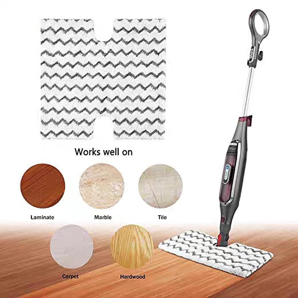 I clean Replacement Steam Mop Pads for Shark S5003D S3973 S3973D S5002 S5003 S6001 S6002 S6003, 3Packs Washable/Reusable Microfiber Pocket Pad