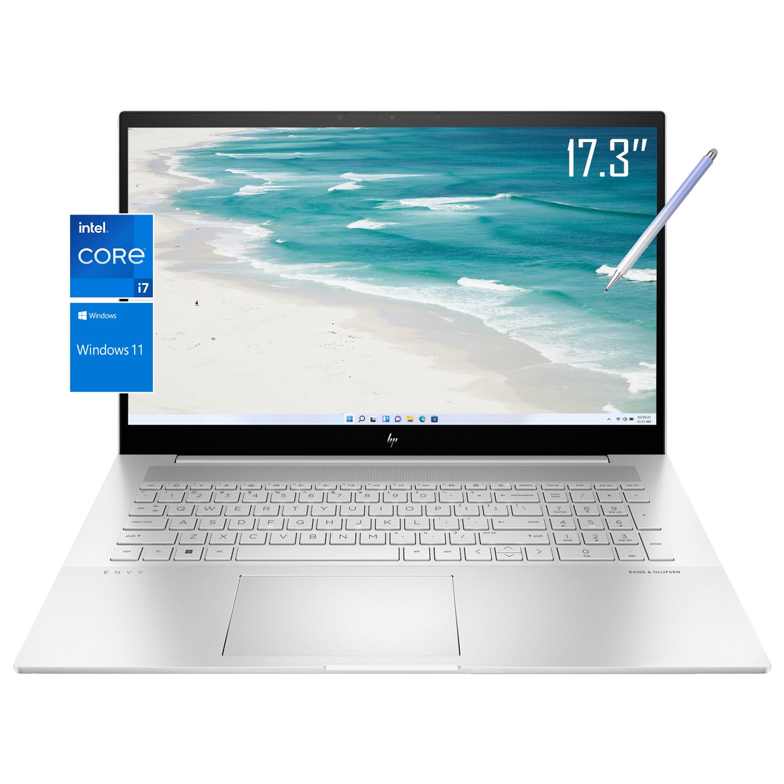 HP Laptops 17inch Touch Screen Stylus Pen - Envy i7-1260P 12Core| Windows11| FHD IPS Display 100% sRGB| Wi-Fi 6| 2 Thunderbolt4 USB C| Backlit Keyboard| Webcam (64GB RAM |1TB PCIe SSD)