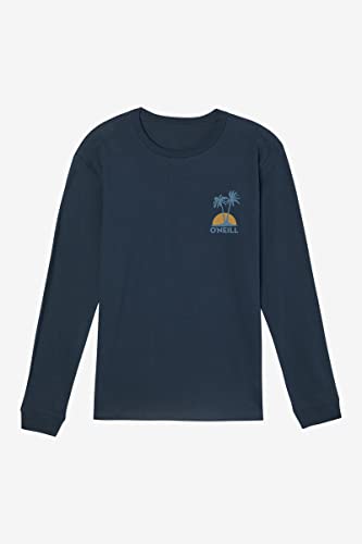 Mens Split Endz Graphic Long Sleeve T-Shirt, Navy, L