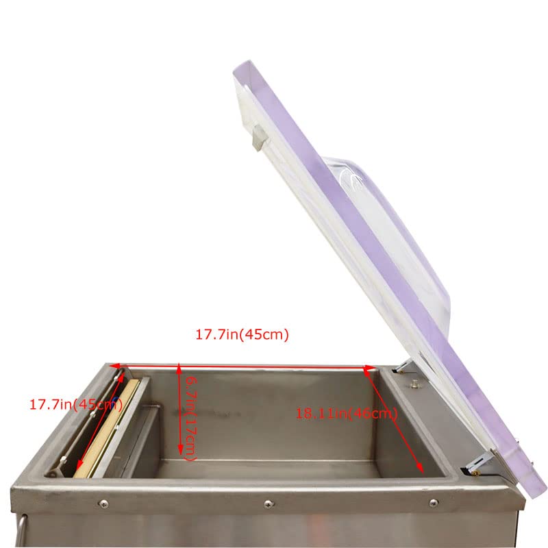 HayWHNKN Single Chamber Vacuum Sealer Packaging Machine Stainless Steel Vacuum Sealers Deeper Chamber