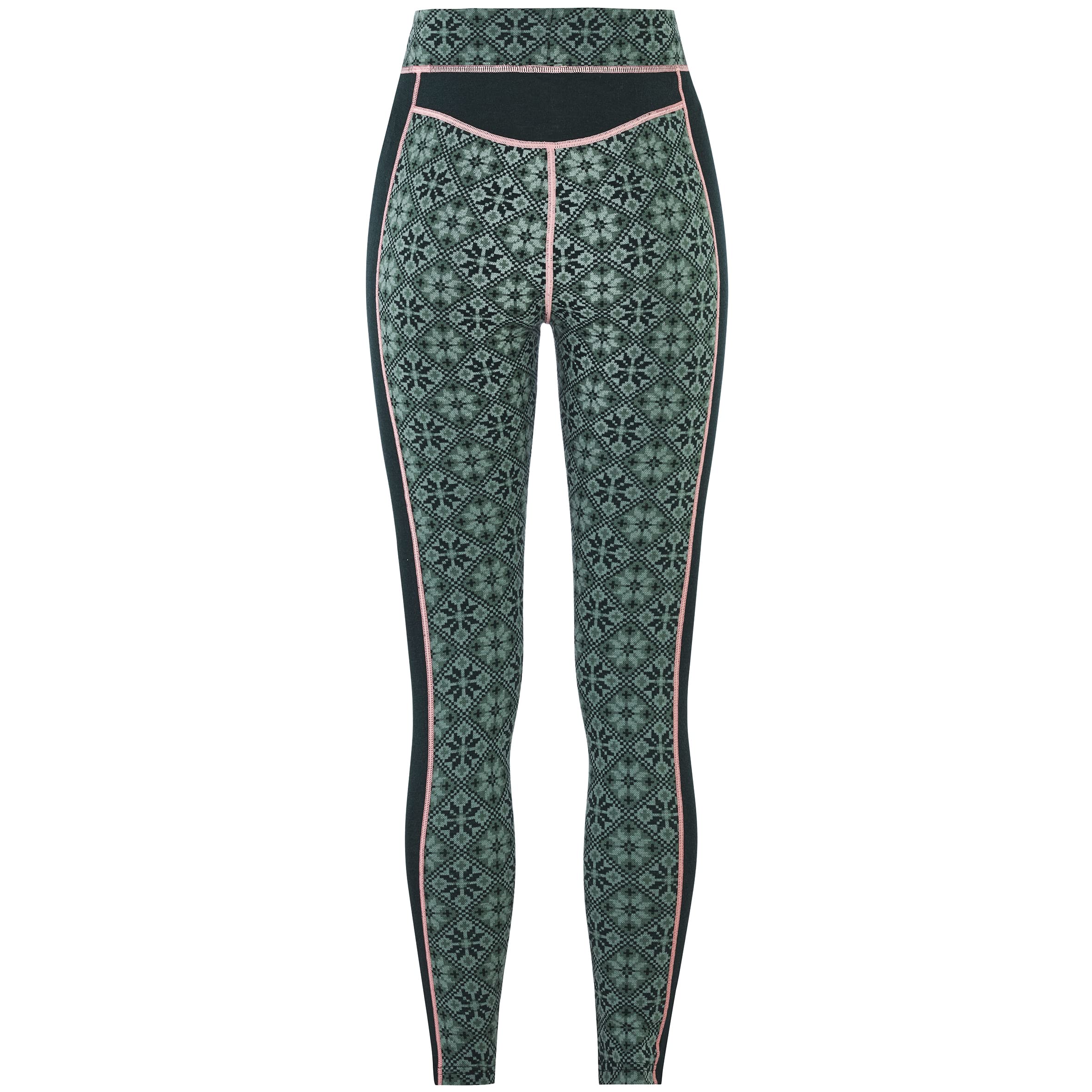 Kari Traa Rose High Waisted Women's Base Layer Leggings, 100% Merino Wool Full-Length Winter Warm Pants, Soft Base Layer Leggings Pants, Murk, Medium