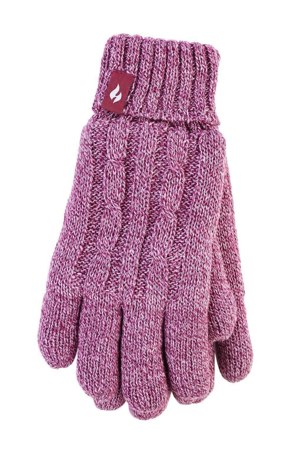 HEAT HOLDERS Women's Standard Pair of Gloves, Black, Small/Medium