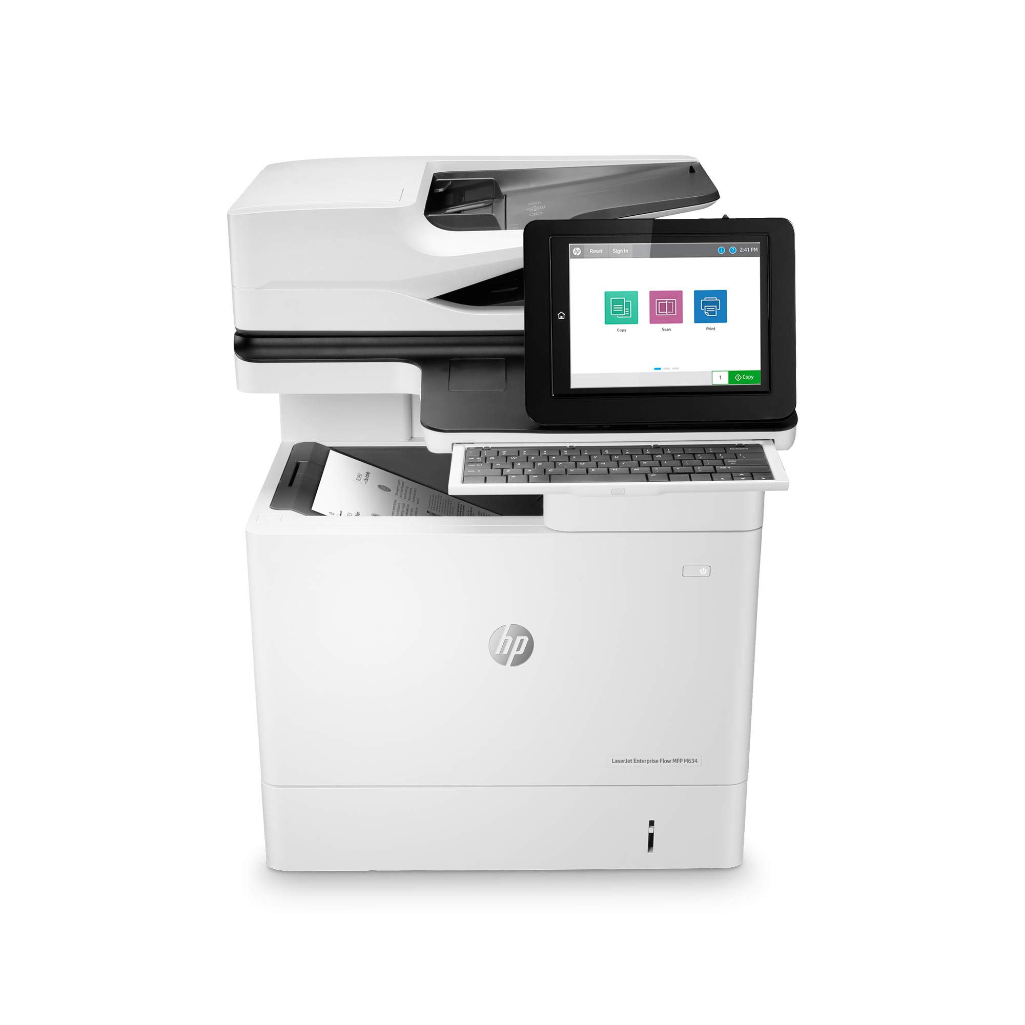HP LaserJet Enterprise Flow MFP M634h Monochrome All-in-One Printer with built-in Ethernet & 2-sided printing (7PS95A) (Renewed)