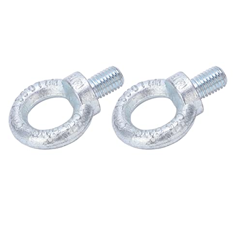 Resistant Non-Slip Eye 2pcs Galvanized Q235 Steel Eyelet Uniform Strength for Marine Machinery Devices