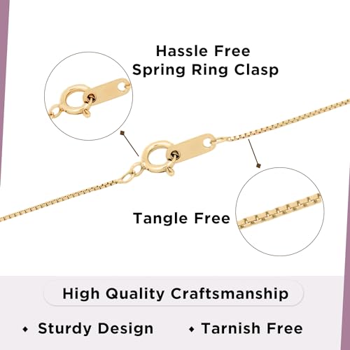 Jewelili Womens Heart Yellow Gold Over Sterling Silver Necklace with Natural White Round and Baguette Diamonds 1/4 Cttw 18" Box Chain