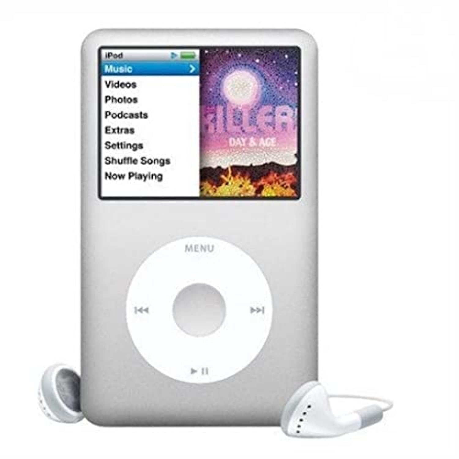 iPod Classic 1TB Silver Compatible Appleipod Upgraded with Generic Accessories Packaged in White Box