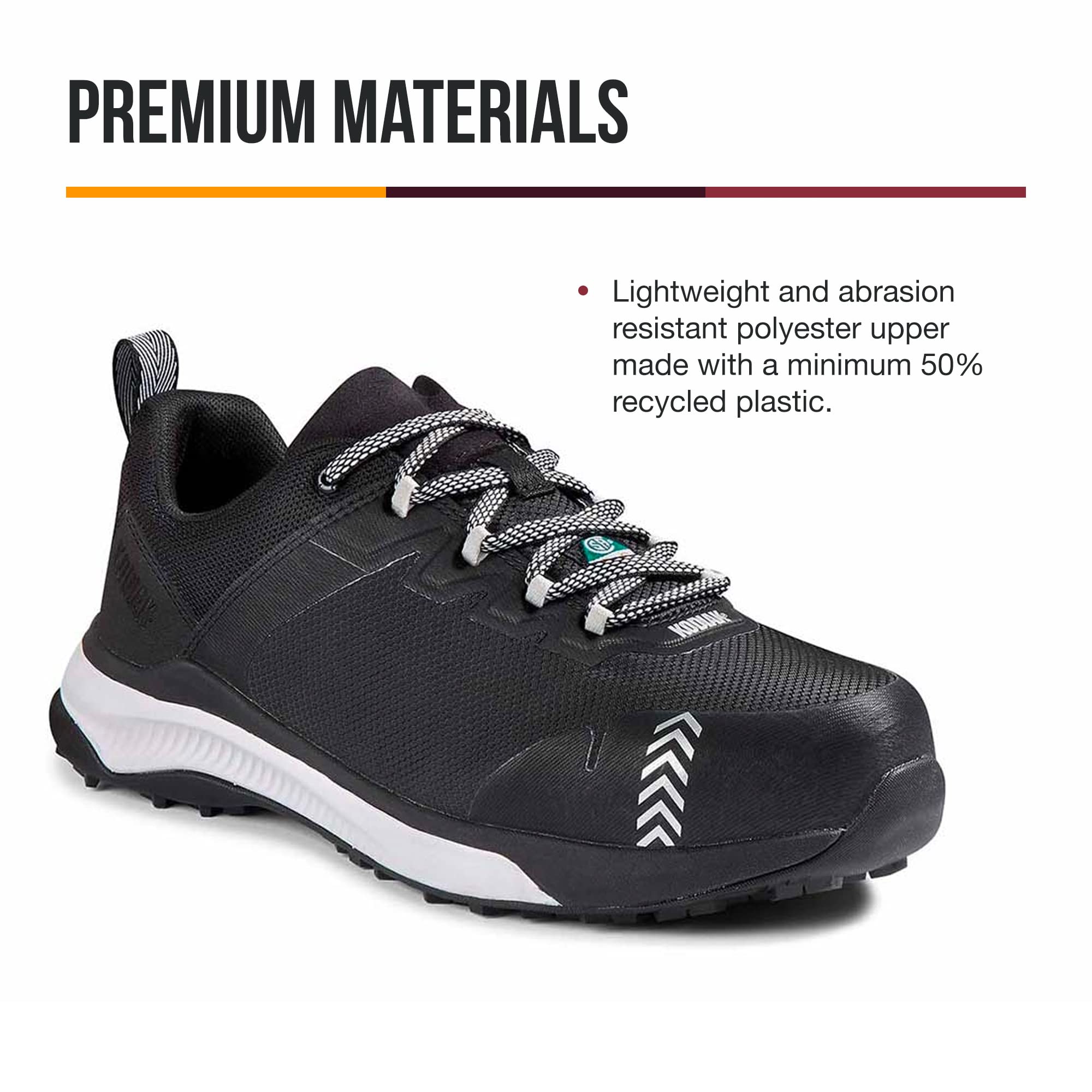 Kodiak womens Quicktrail Nano Toe Low Cut Athletic– Hiking Shoe, Black, 7.5 US