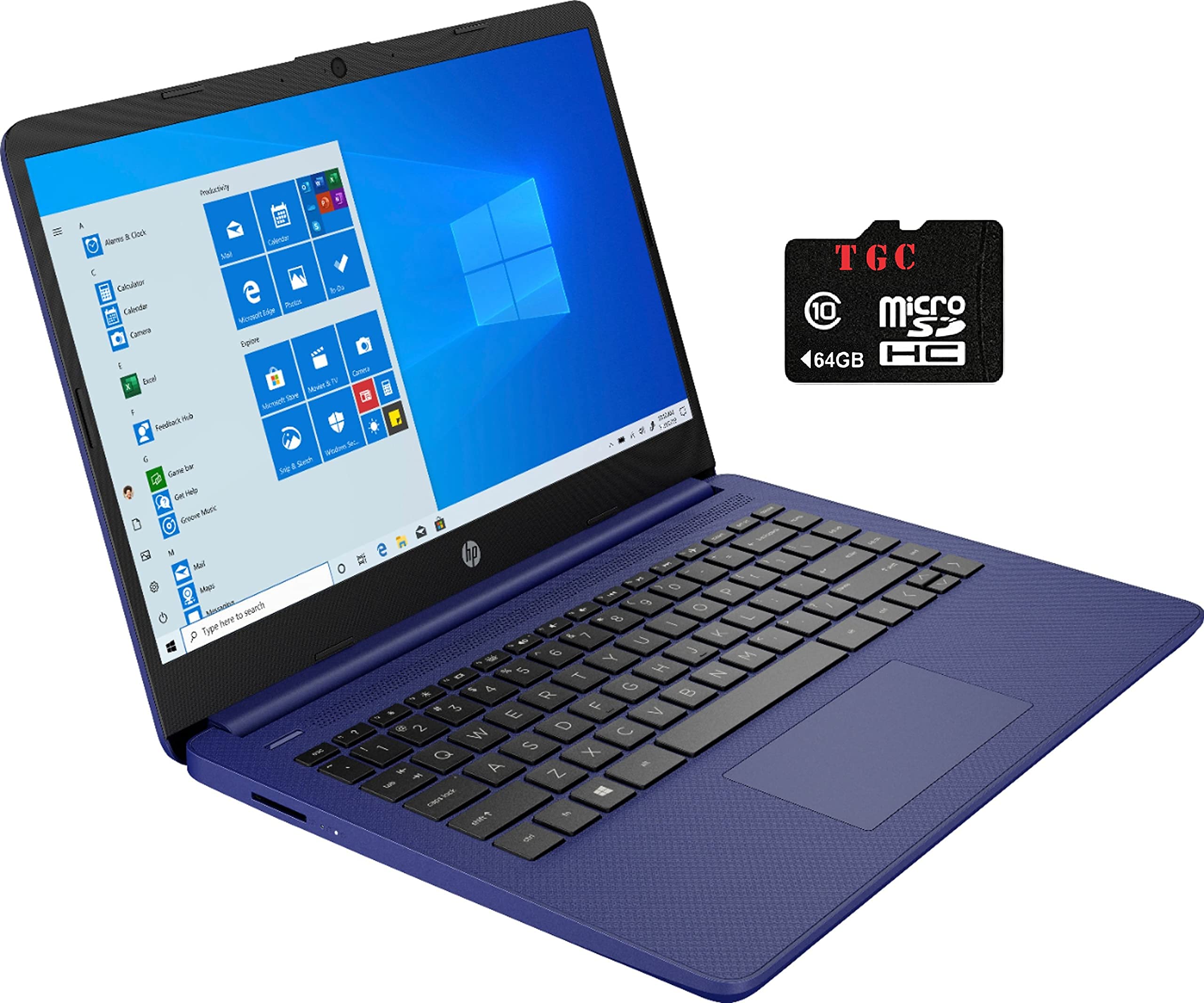 HP Stream 14-inch HD Display Laptop, Intel Celeron N4020 Dual-Core Processor, 4GB DDR4 Memory, 128GB Storage (64GB eMMC+64GB TGC Memory Card), HDMI, WiFi, Webcam, Bluetooth,Win10 S (Renewed)