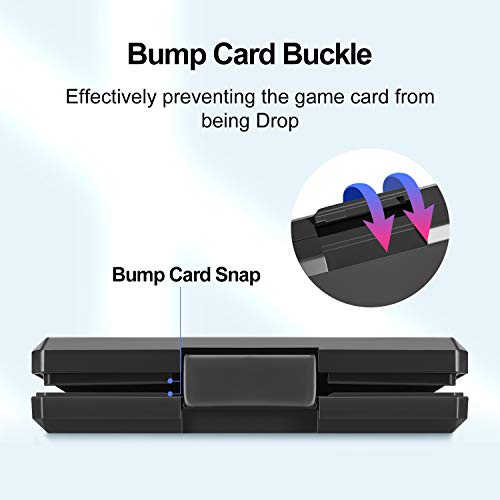 JINGDU Card Case Compatible with Nintendo Switch Games, Thin Portable Cartridge Holder with 12 Switch Game Card Slots & 12 Memory Card Slots, Storage Case Suitable for Switch OLED/Lite Games,Umbrella