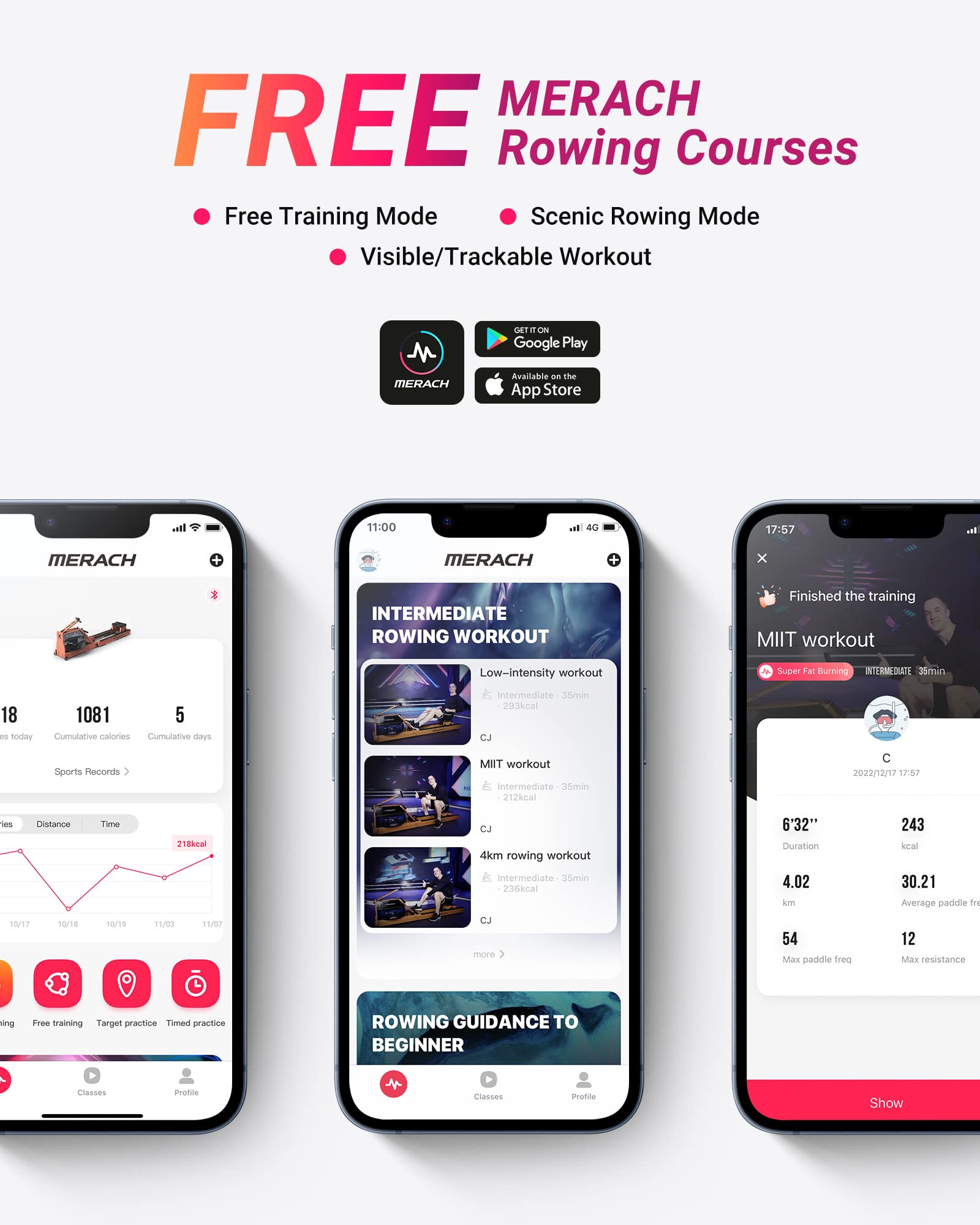 MERACH Water Electromagnetic Rowing Machine Included Exclusive App Lifetime Membership, Foldable Oak Wood Rower with MERACH Go Technology, Rowing Machine for Home Use, Patented Space Saver, 950