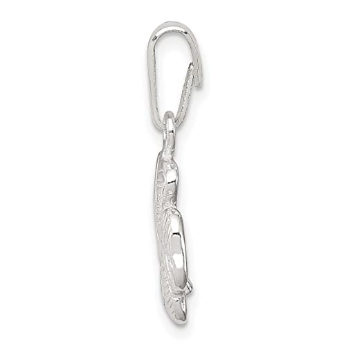 IceCarats 925 Sterling Silver 4 Leaf Lucky Clover Shamrock Flower Necklace Charm Pendant Only