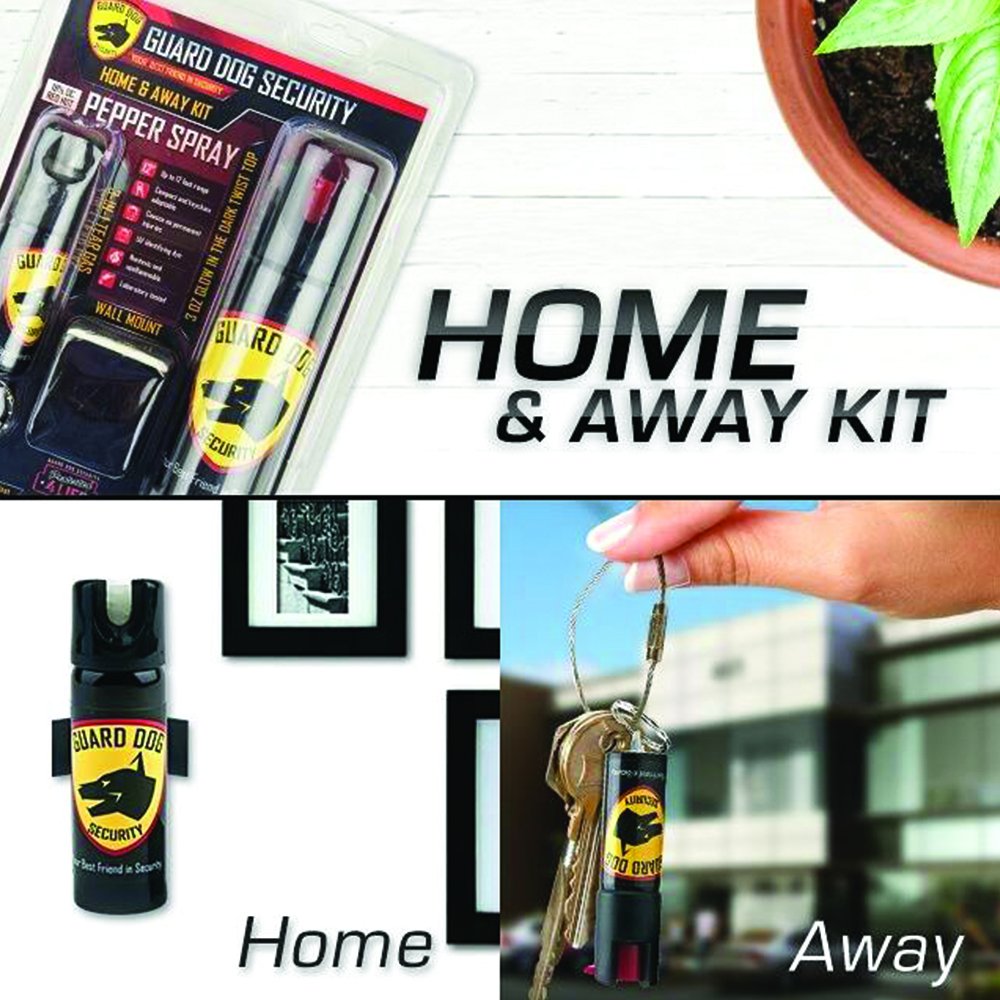 Guard Dog Security Home and Away Pepper Spray Kit with Free Replacement
