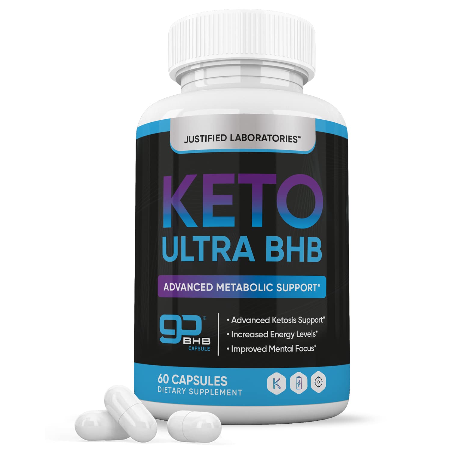Keto Ultra BHB Keto Pills 800MG Includes Apple Cider Vinegar goBHB Exogenous Ketones Advanced Ketosis Support for Men Women 60 Capsules