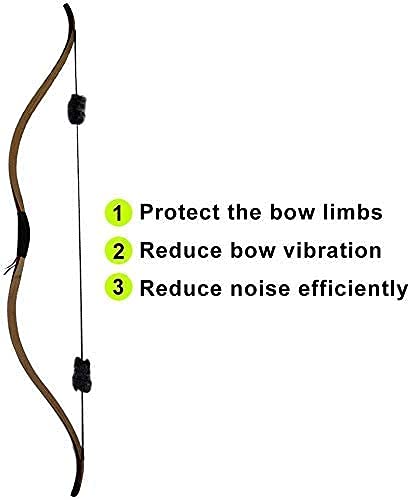 Huntingdoor 2 Pair Archery String Silencer 2 Pair Archery Bow Silencer