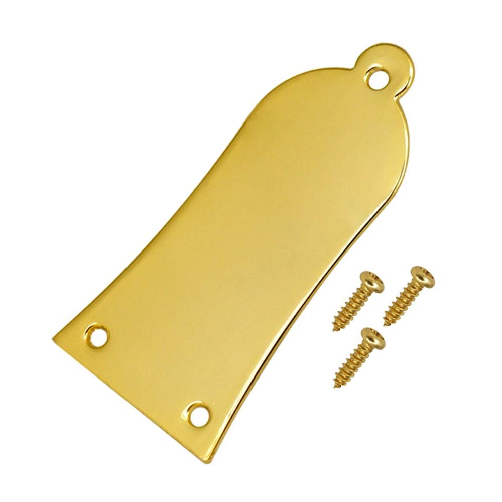 JD Chrome Plated Metal Guitar Truss Rod Cover Fit Epiphone Les Paul & SG Parts (Gold)