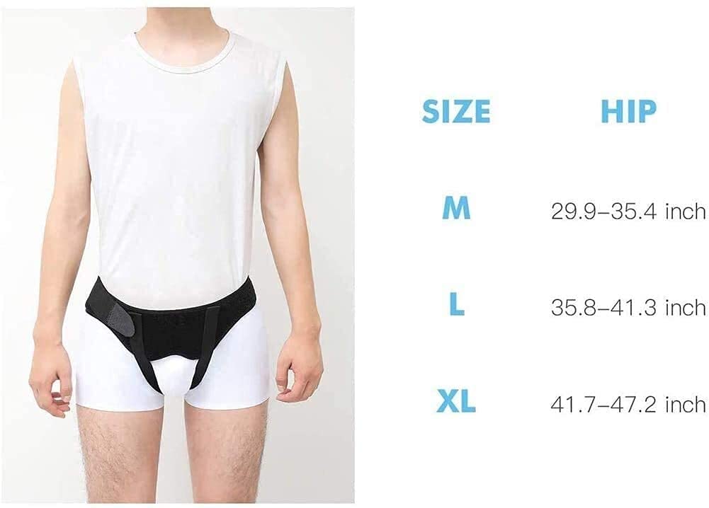 Inguinal Hernia Support Post Surgery Hernia Pain Relief Truss Brace for Single/Double Inguinal Or Sports Hernia with Two Removable Compression Pads Groin Straps Surgery Injury Recovery Hernia Belt