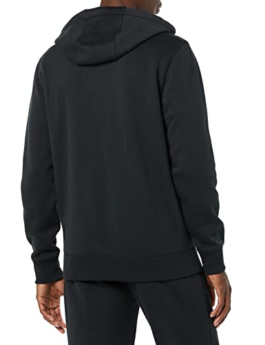 Goodthreads Men's Full-Zip Washed Fleece Hoodie, Black, Large