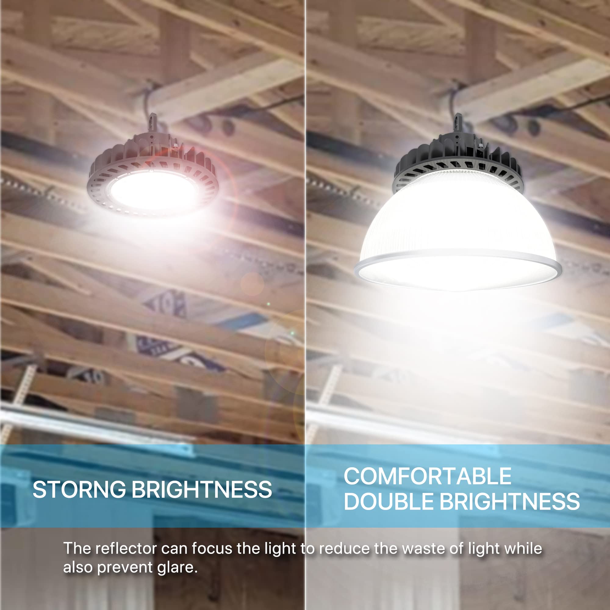 HYPERLITE 60 Degree PC Reflector ONLY for Hero Series LED High Bay Light (Clear with Cover) 4-Pack