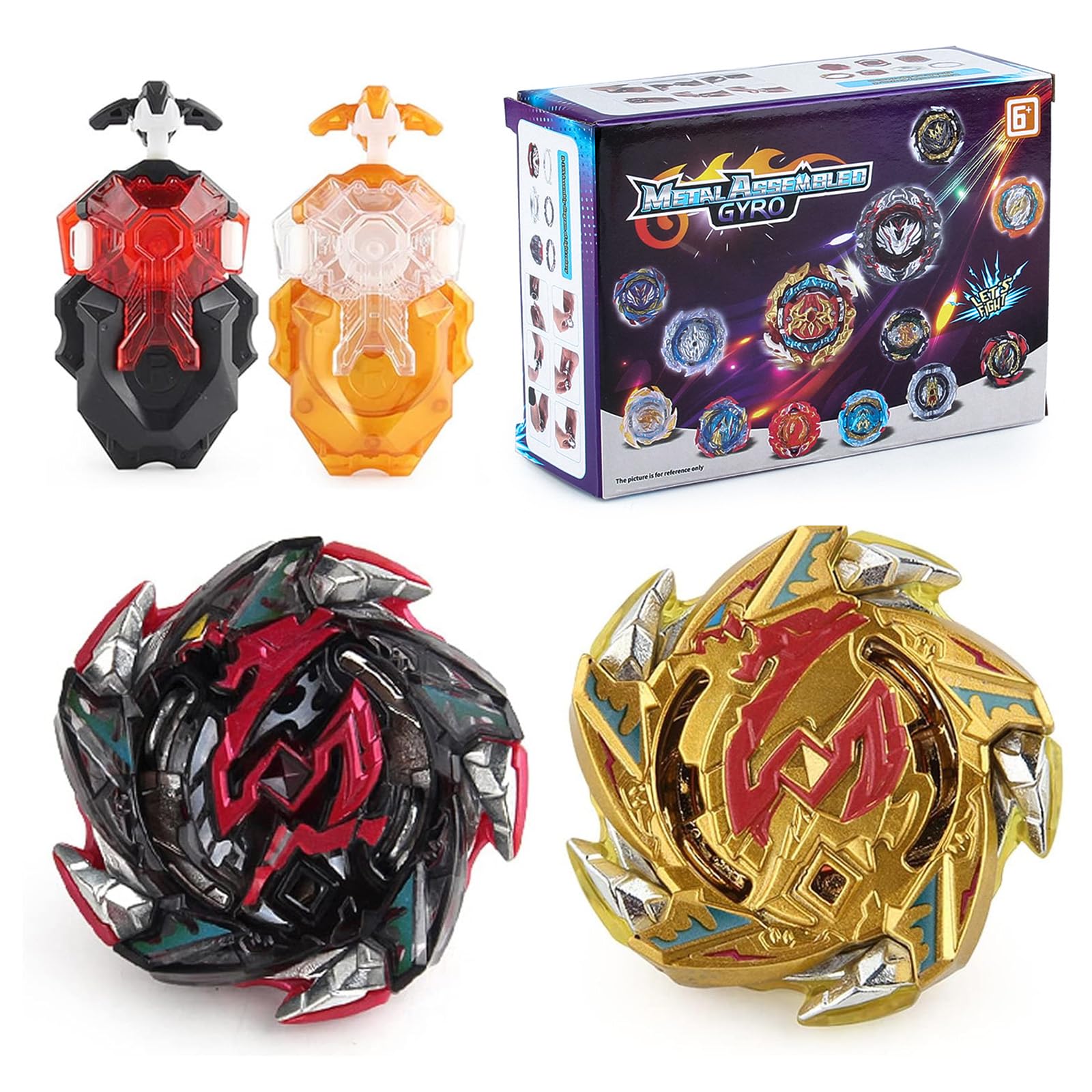 Hozuumo Bey Battling Top Burst Gyro Toy Set, Launchers Combat Battling Game, Gift for Kids Children,B-173-1+B-173-2