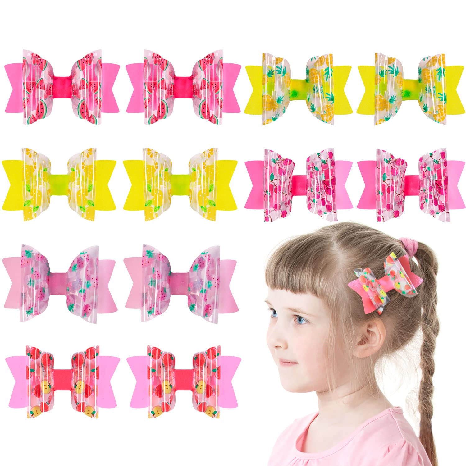 Jelly Waterproof Hair Clips - Solid Transparent Pool Hair Bows for Girls, Teens, Students, and Children (Purple Blue)