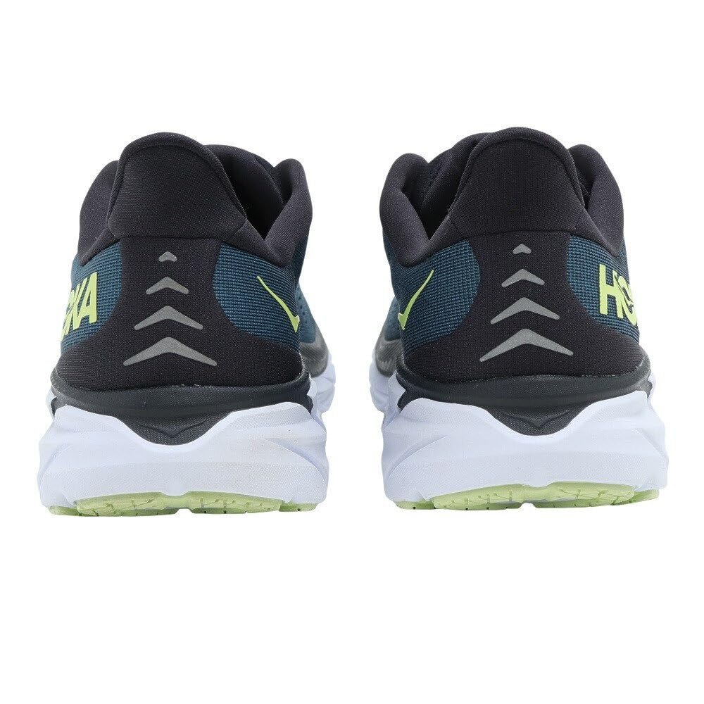 HOKA ONE ONE Clifton 8 Wide Mens Shoes Size 9.5, Color: Goblin Blue/Mountain Spring