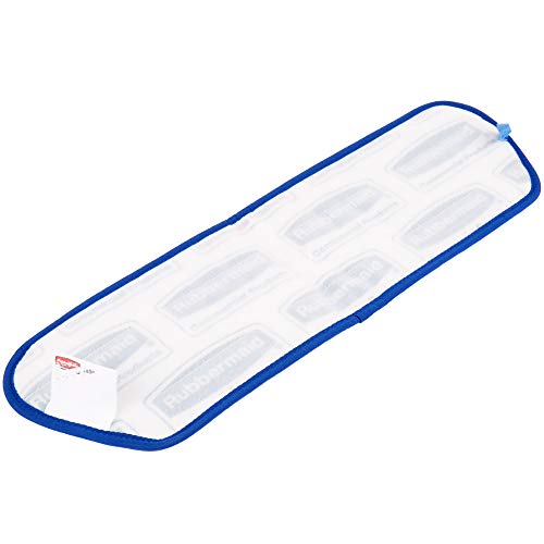 Rubbermaid Commercial Products Pulse Mop Frame Finish Pad, 18-Inch, Blue, Reusable Head for Floor Cleaning in Home/Bathroom/Office/School/Lobby