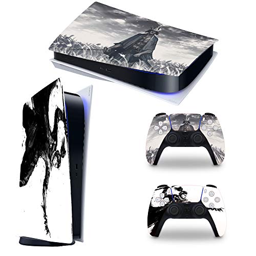 Japan Warrior PS5 Standard Edition Whole Body Vinyl Skin Sticker Decal Cover for PlayStation 5 System Console and Controllers