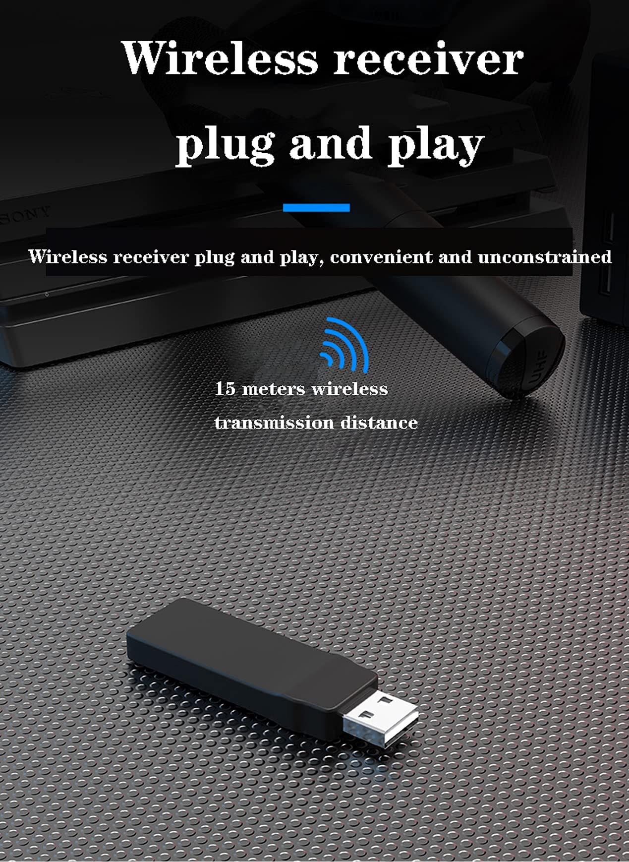 ipega PG-9207 Game Wireless Microphone, Game Console Microphone, with Switch Compatible with N-Switch PS5 PS4/ Game Wireless Microphone