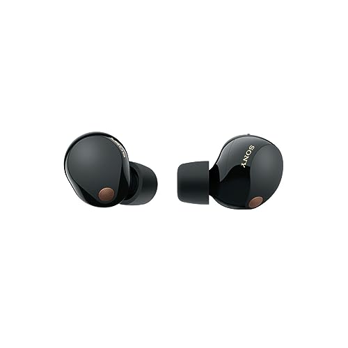 Sony WF-1000XM5 True Wireless Bluetooth Noise Cancelling in-Ear Headphones (Black) with Dual Pad Wireless Charger Bundle (2 Items)