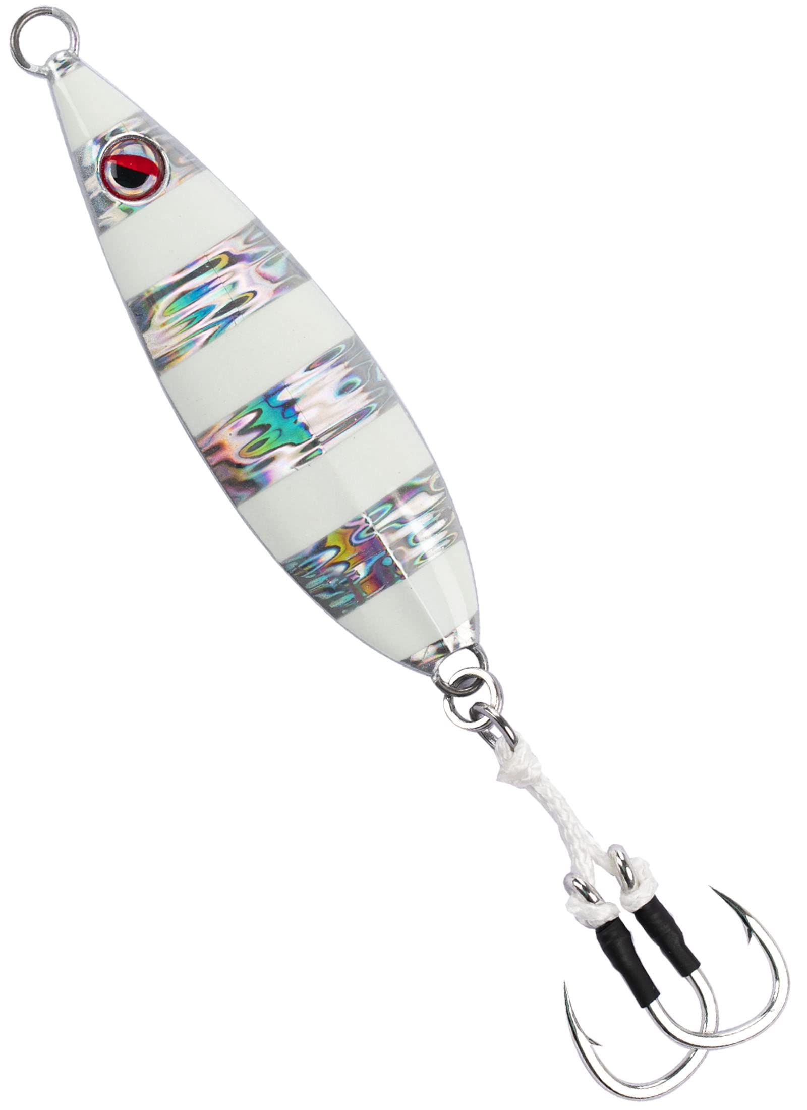 LITTMA Slow Pitch Jigs 80g 130g 180g 230g Flat Fall Jig Slow Jigging Speed Jigging Metal Jigs with Assist Hooks Flatfall Jigs Color Glow